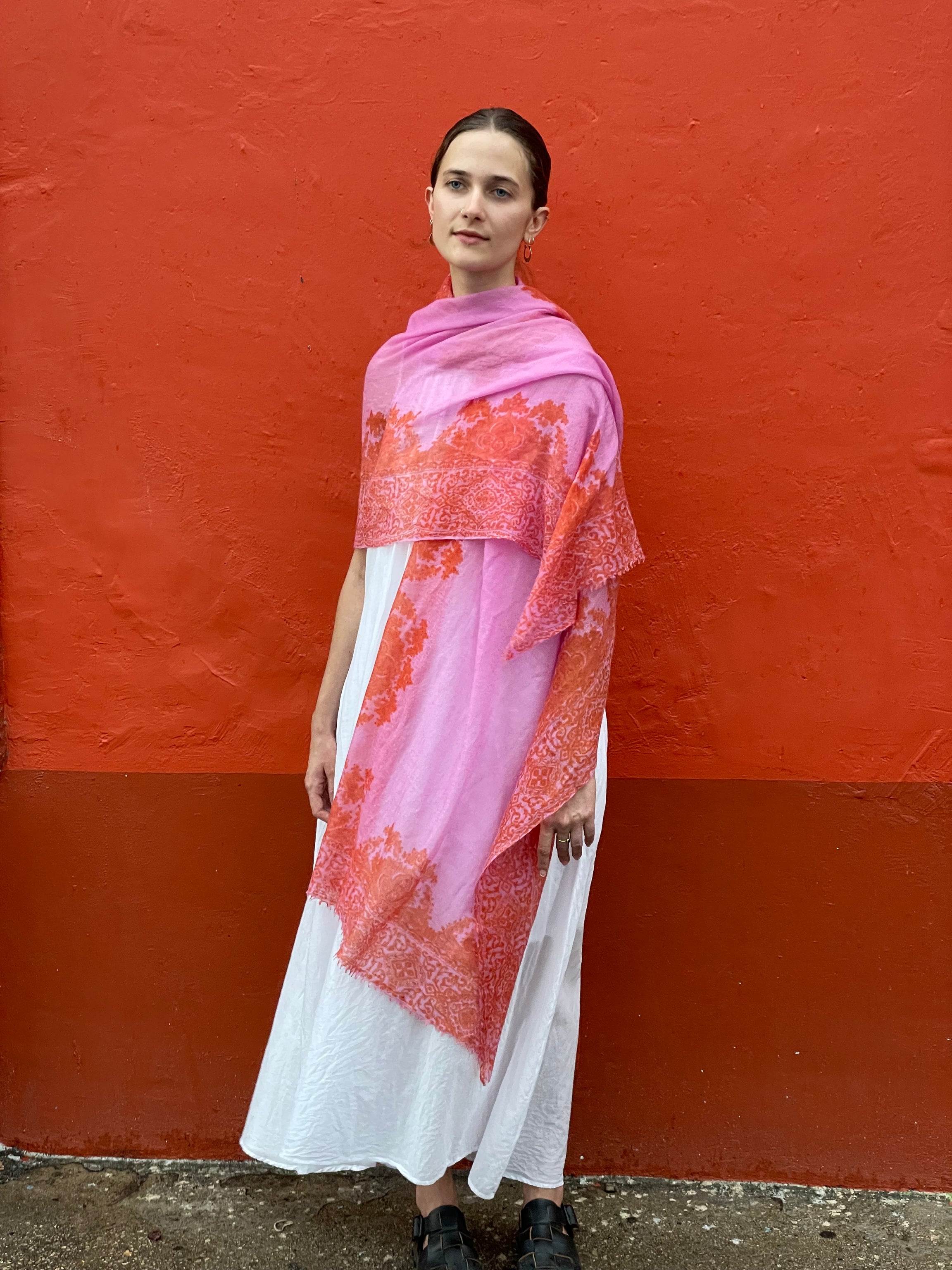 Cashmere Whisper Paisley Stole Scarf– Meg Cohen Design